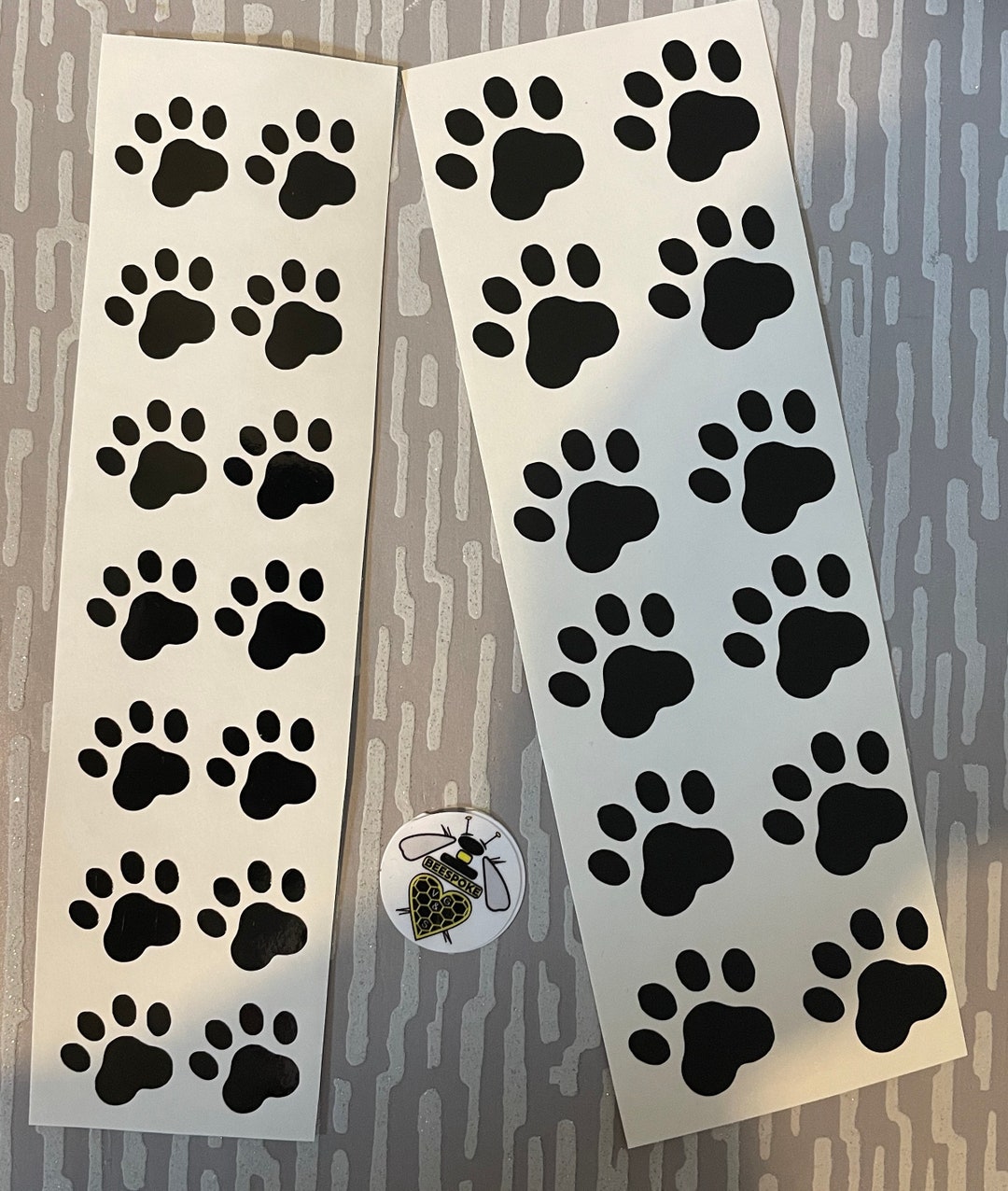 Paw Print Vinyl Decals - Etsy
