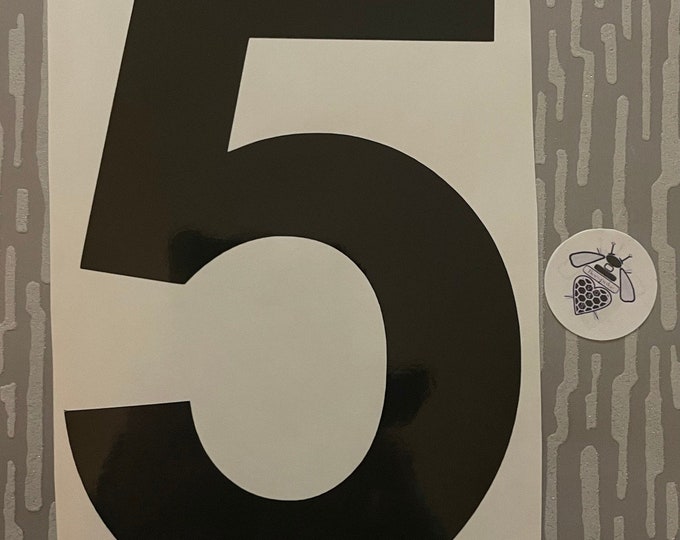 Two Large Number Stickers Sport Numbers Teen Bedroom Decals Childrens ...