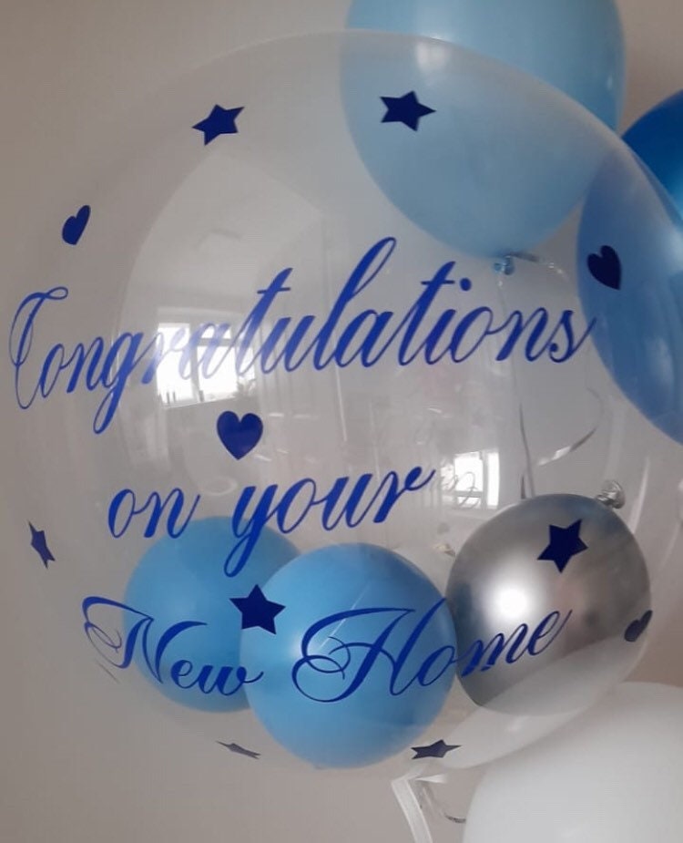 CONGRATULATIONS on Your NEW HOME 20 Balloon Vinyl Decal - Etsy UK