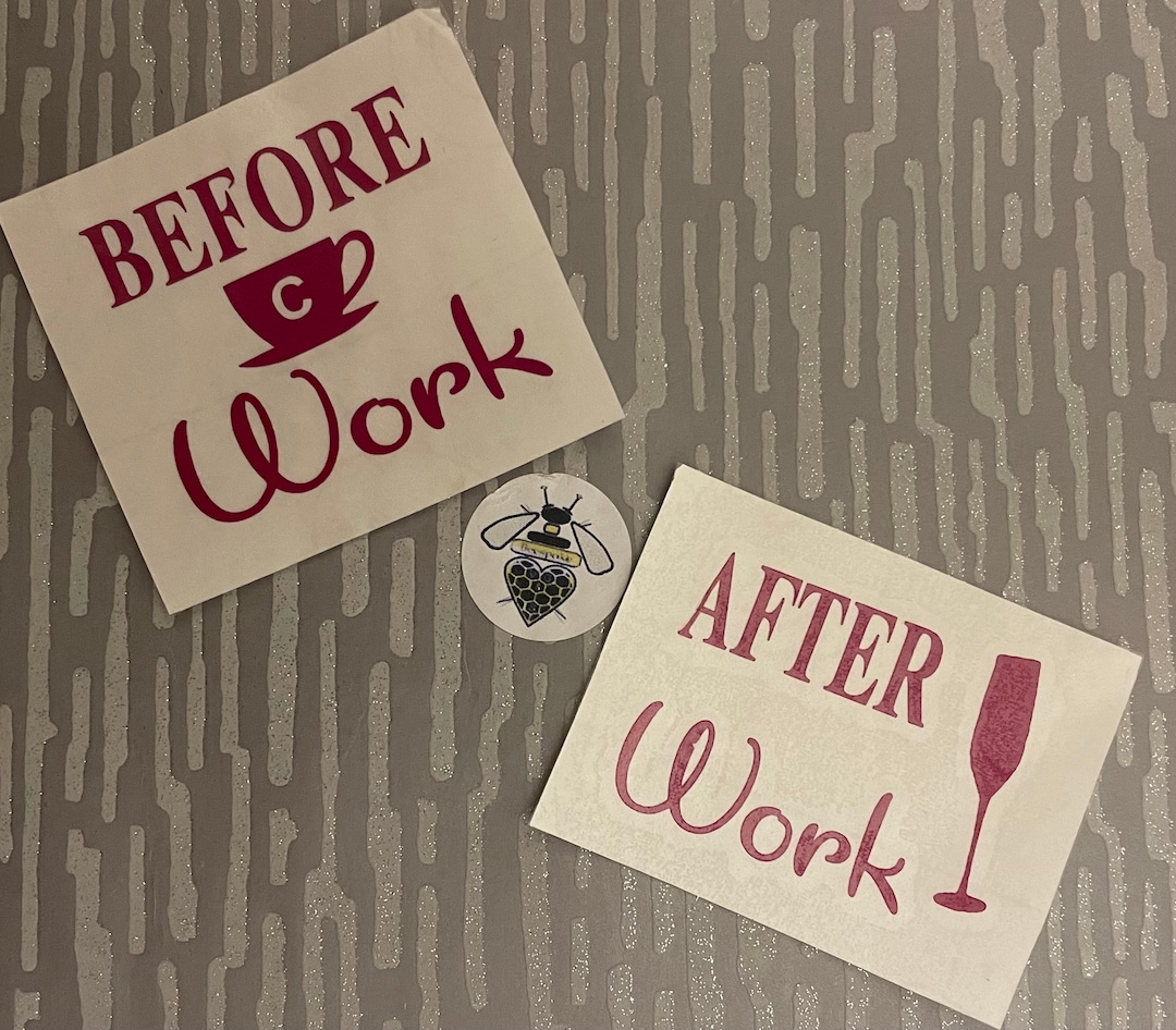 Before/after Work-vinyl Decal Set - Etsy