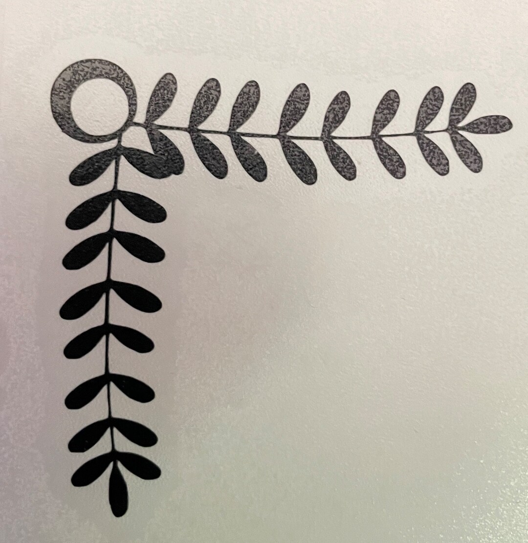 Fern Corner Vinyl Decals (x4) No-3. - Etsy