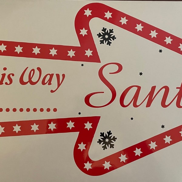 Santa's Grotto Sign - Etsy UK