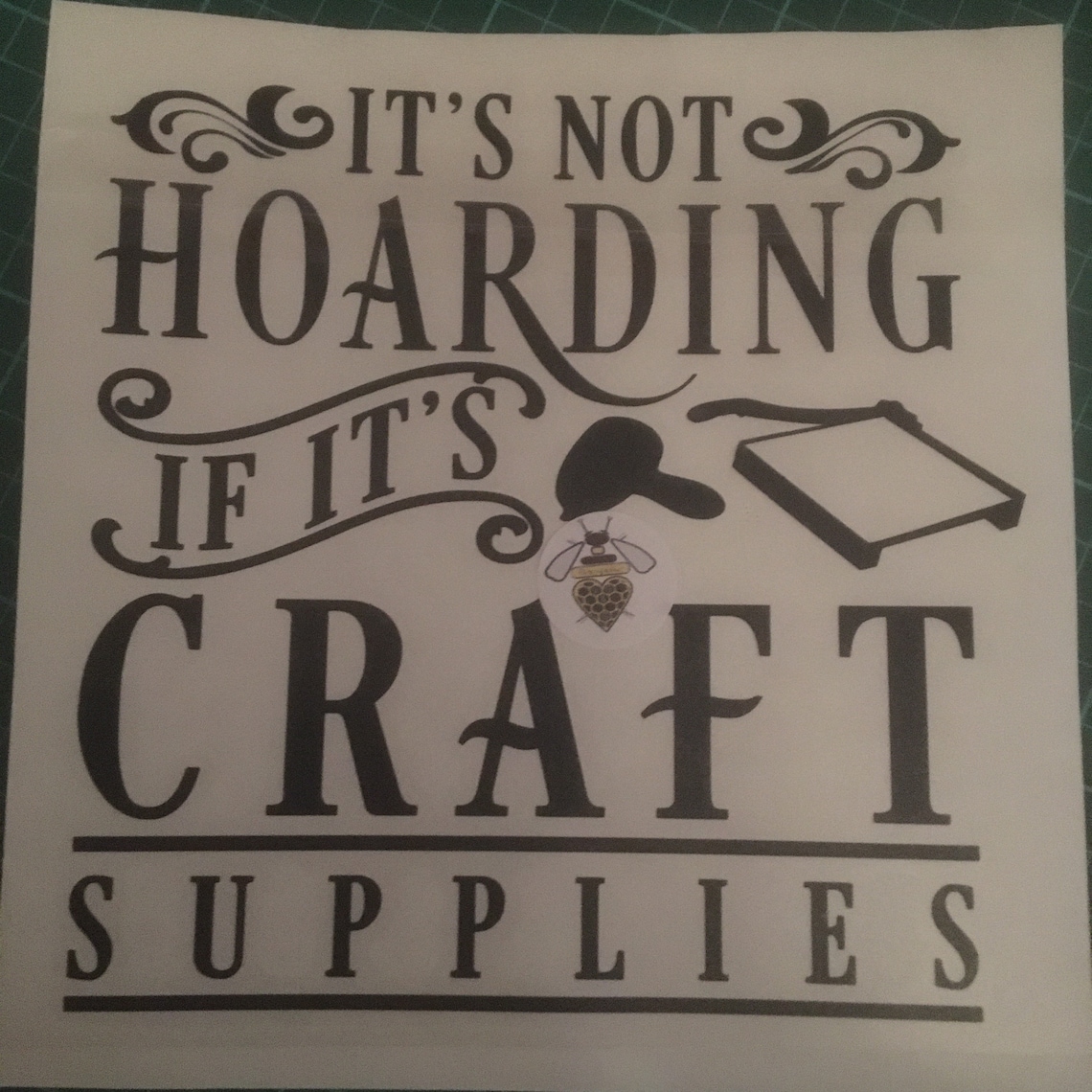 Its Not Hoarding if its Craft Supplies Frame Vinyl Decal to | Etsy
