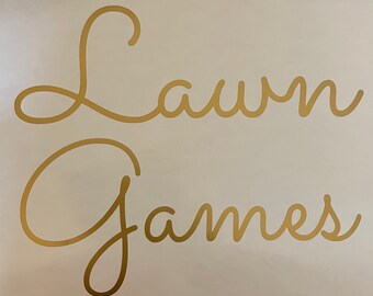 Lawn Games Sign | Etsy