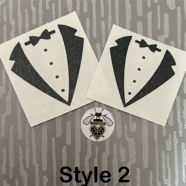 Tuxedo Wine Glasses - Etsy