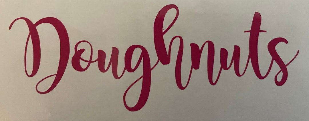 Large 8”— 15” Doughnuts - Word Vinyl Decal - Etsy