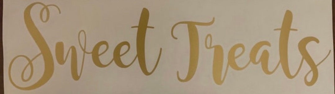 1623 SWEET TREATS Word Vinyl Decal - Etsy