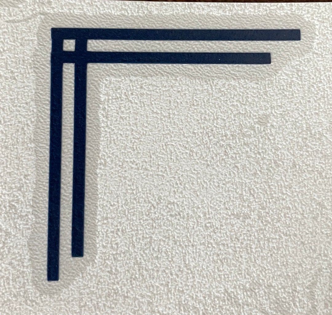 Corner Vinyl Decals x4 No-9. - Etsy