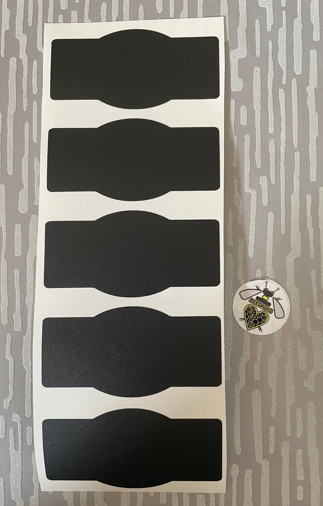 Rectangular Labels Wiv Curve Blackboard Vinyl Decals - Etsy