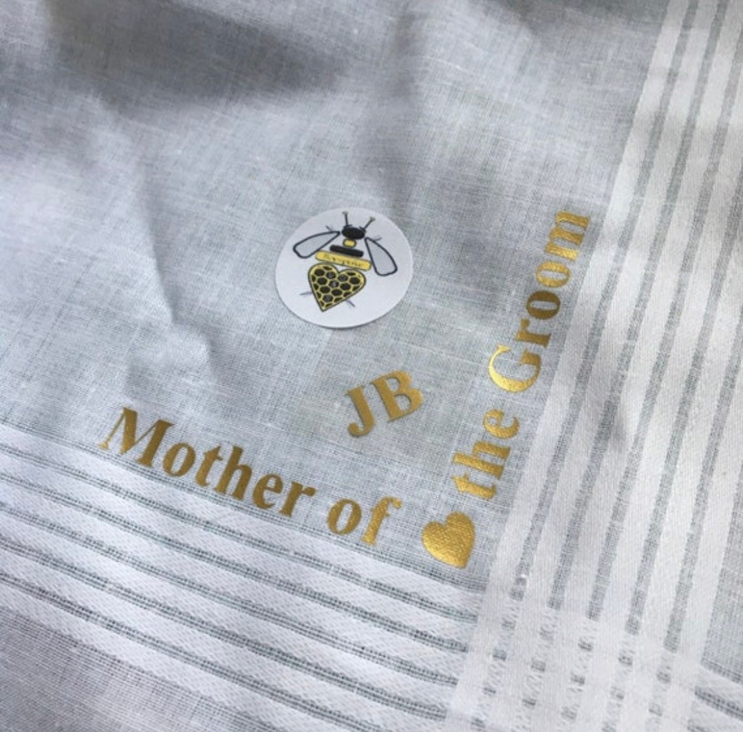 Personalised Handkerchief With Initials Onlyweddings,keepsakes - Etsy