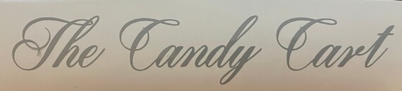 23 Larger the CANDY CART Vinyl Decal Word/sign for | Etsy