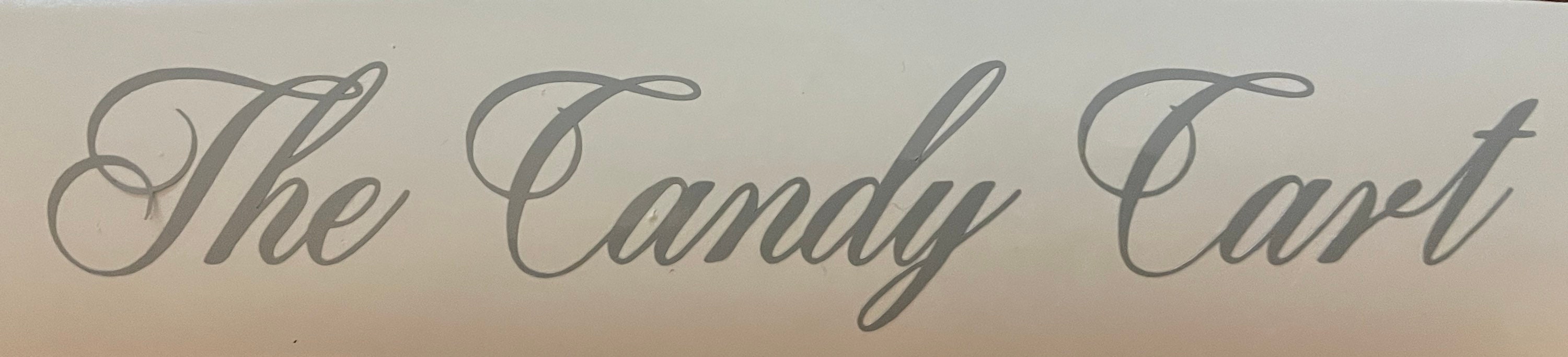 23 Larger the CANDY CART Vinyl Decal Word/sign for | Etsy