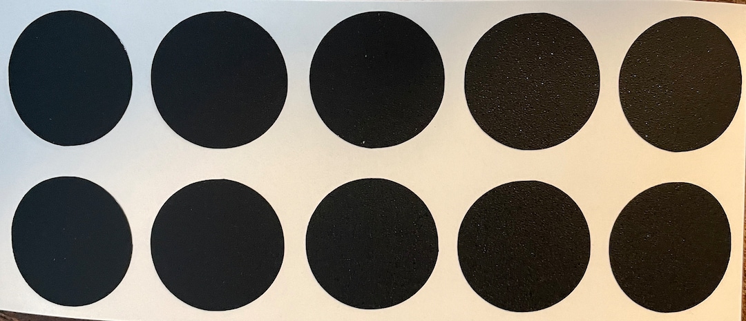 1” -2” & 1.5” Round Labels Blackboard Vinyl Decals. Buy 3 Get 1 Free ...