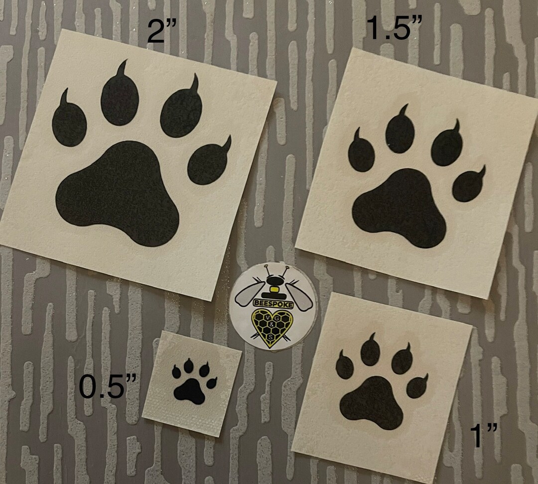 Cat Paw Prints Vinyl Decal - Etsy