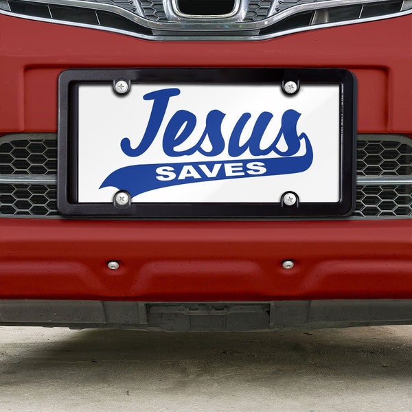 Jesus Saves License Plate - Etsy
