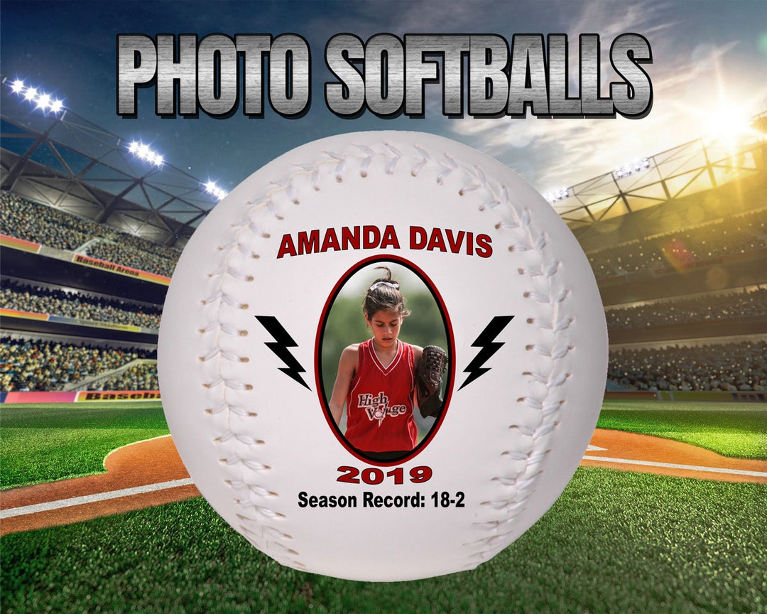 Personalized Photo Softball - Etsy