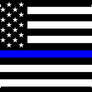 Thin Blue Line American Flag License Plate - Etsy