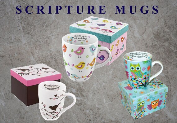 SCRIPTURE MUGS | Etsy