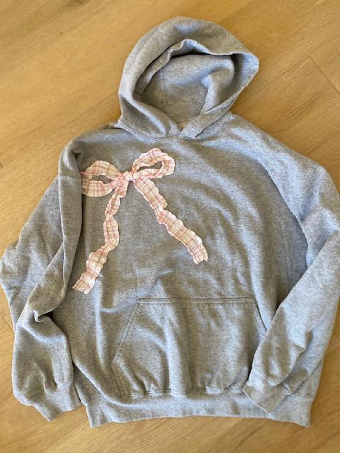 Ribbon Bow Sweatshirt/sewn Bow Hoodie/ Ribbon Sweatshirt/trendy Bow ...