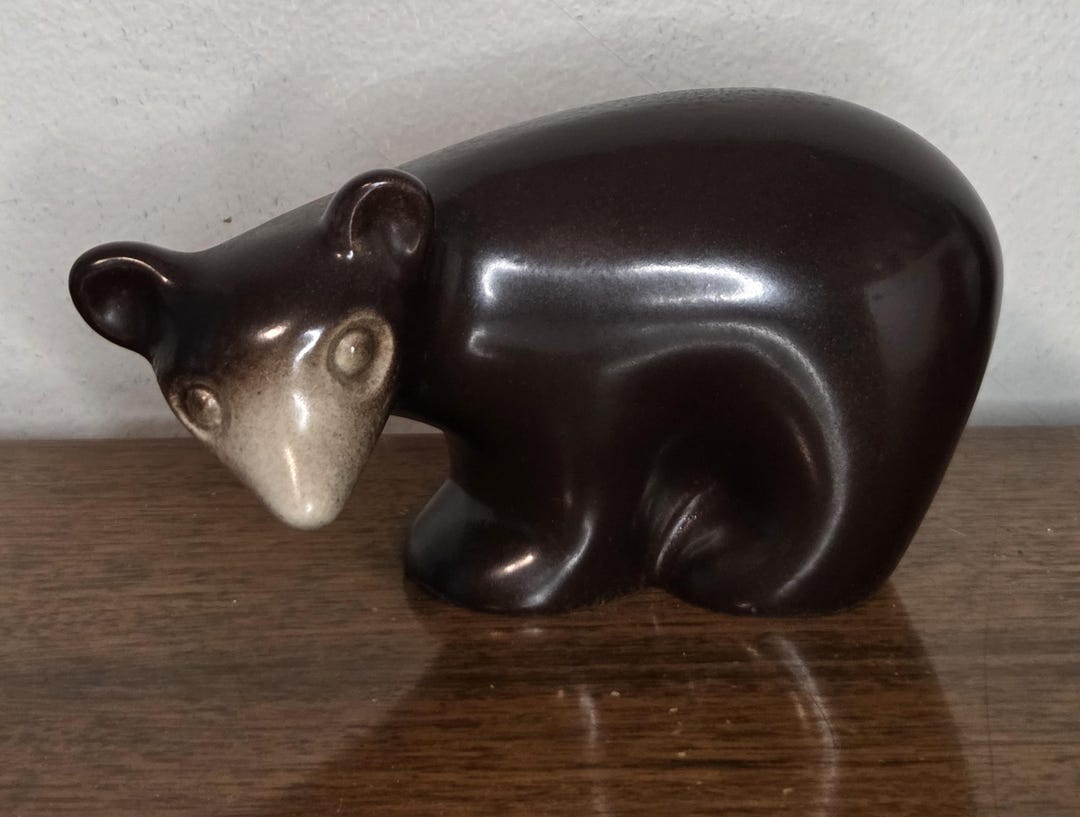 Vintage MCM Howard Pearce Pottery Bear Figurine - Etsy
