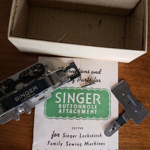 Vintage Singer Sewing Machine Attachments 121795 - Etsy