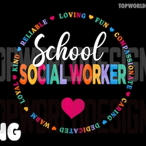 School Social Worker PNG, Social Worker Shirt, Social Worker School ...