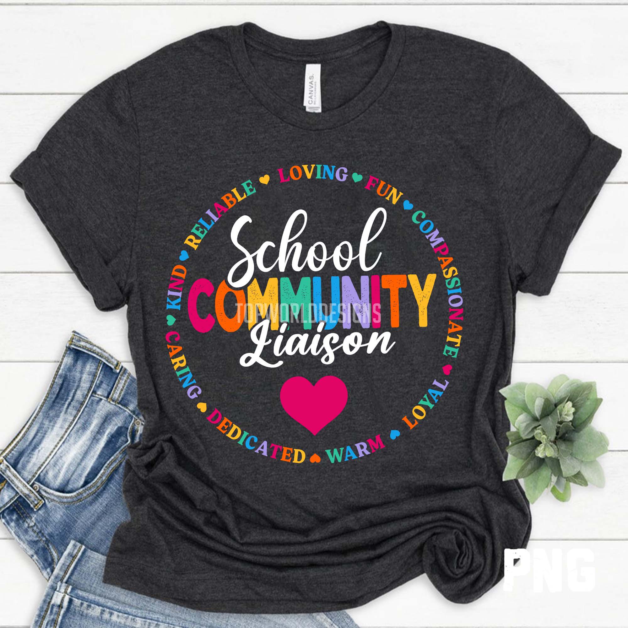 School Community Liaison PNG | School Staff Sublimation Design ...