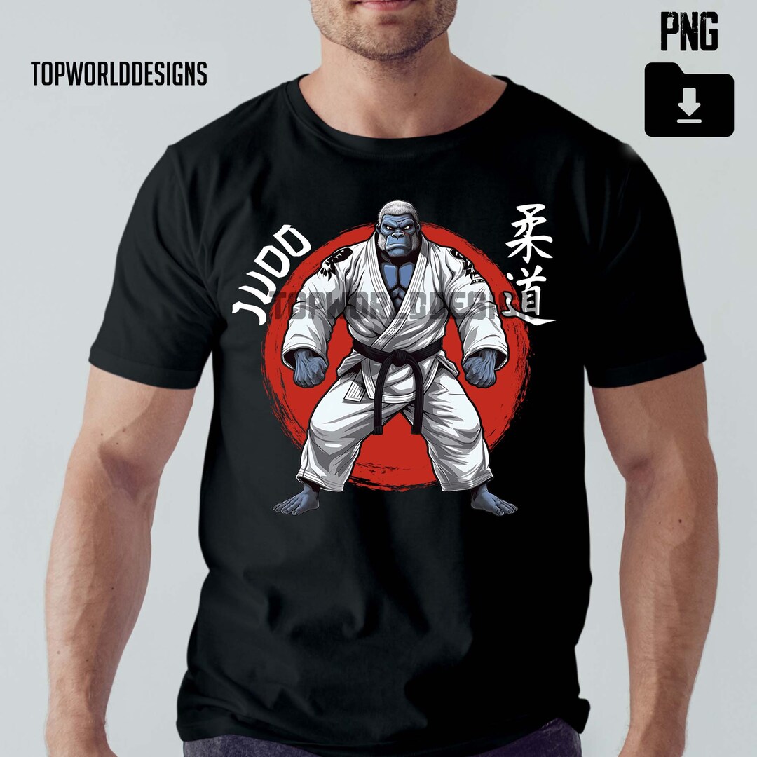 Judo Gorilla PNG Clip Art, Judo Sublimation, Japanese Design ...