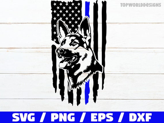 Patriotic K9 German Shepherd SVG German Shepherd Mom Svg - Etsy