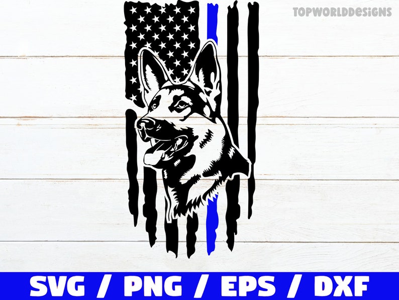 Patriotic K9 German Shepherd SVG, German Shepherd Mom Svg, Shepherd ...