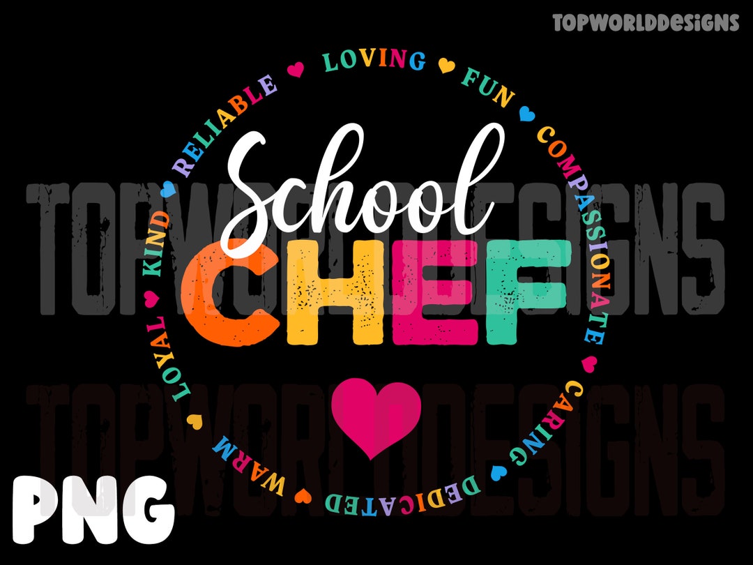School Chef PNG, School Chef Png, Back to School Png, Appreciation ...