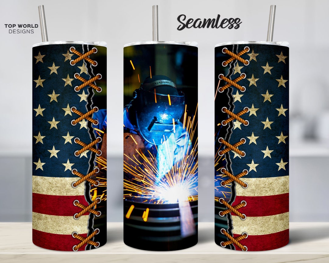 Welder 20oz Skinny Tumbler Sublimation Designs, Welder for Straight ...