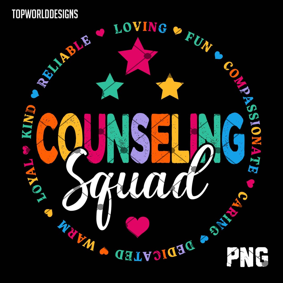 Counseling Squad Tshirt Design, Counselor Png, LPC Appreciation ...