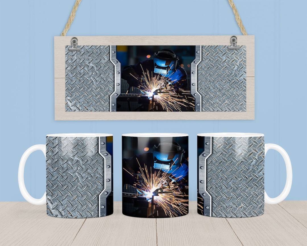 Welder Steel 11oz and 15oz Mug Sublimation Designs, Welder for Coffee ...