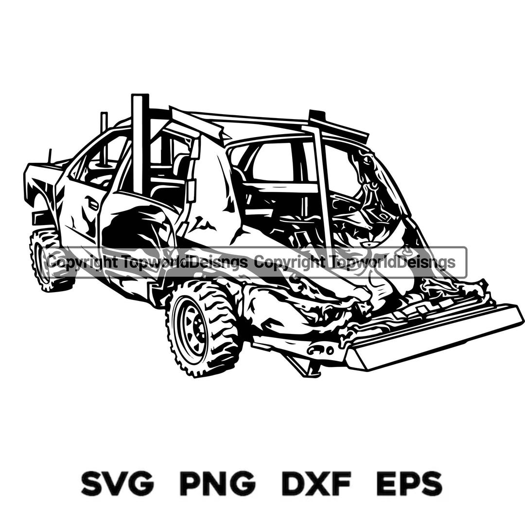 Demolition Derby Car SVG: Shirt Design, Sublimation (instant Download ...