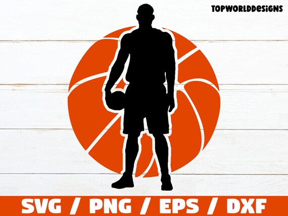 Basketball Stand Player Against Ball Svg Dxf Eps Ai Vector - Etsy