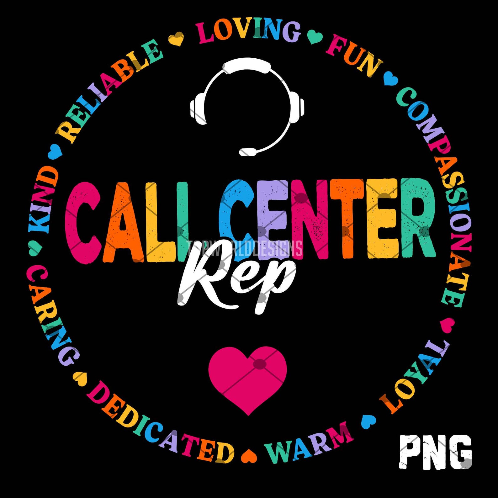 Call Center Rep PNG | Customer Service Sublimation Design | Digital ...