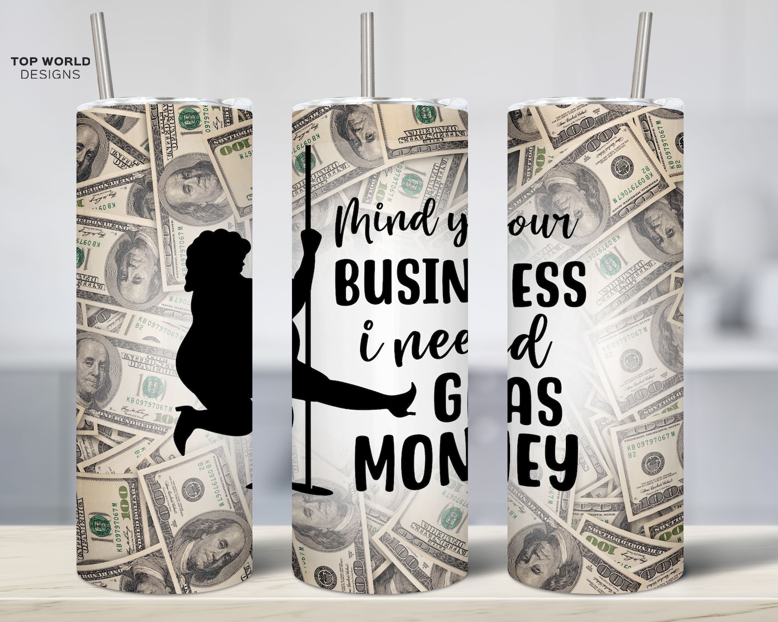 Funny Fat Pole Dancer 20oz Skinny Tumbler Sublimation Designs, Gas Mom ...