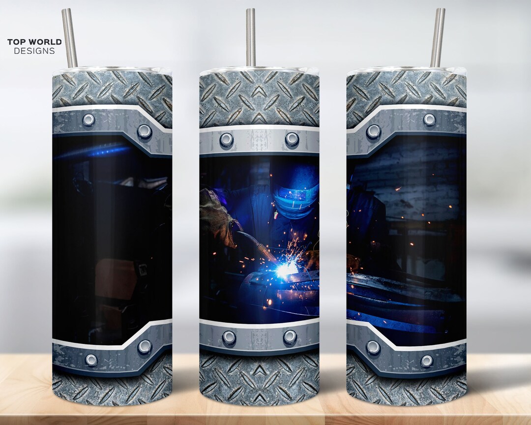 Welder Steel 20oz Skinny Tumbler Sublimation Designs, Welder for ...
