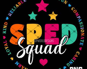 Custom Exceptional Education Squad SVG PNG, Personalized Sped Svg ...