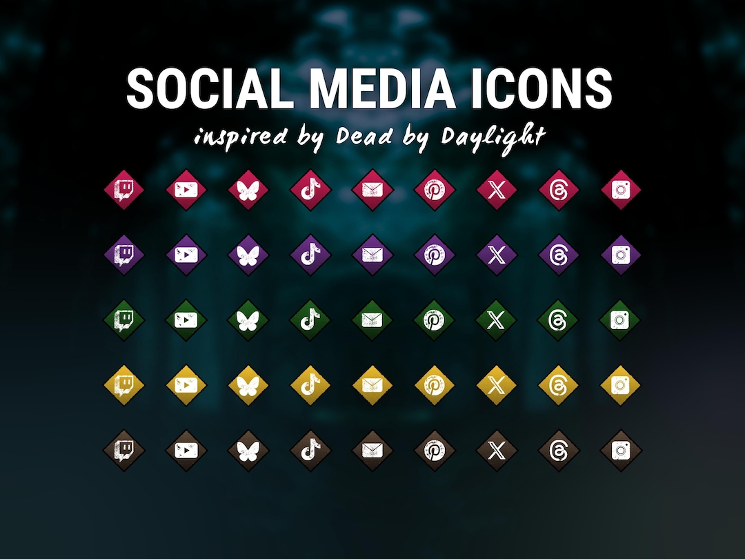 Dead by Daylight Icons | Social Media Icons | PNG Social Media Icon ...