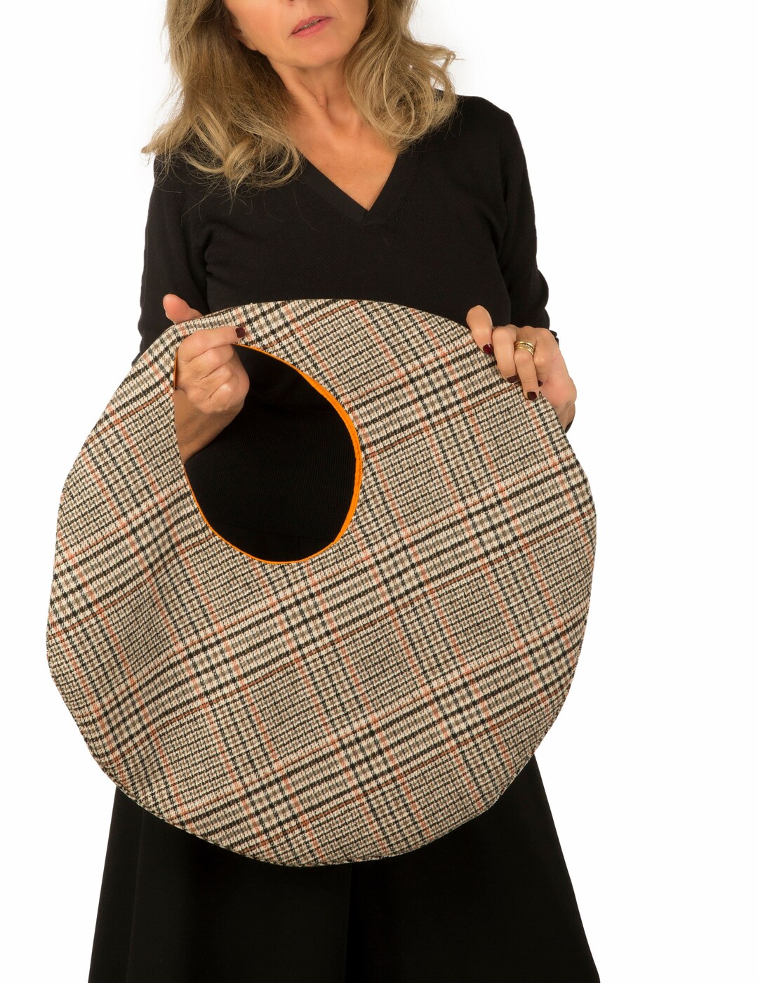 Round Bag,round Shape Bag, Round Shopper, Circle Bag, Soft Bag ...