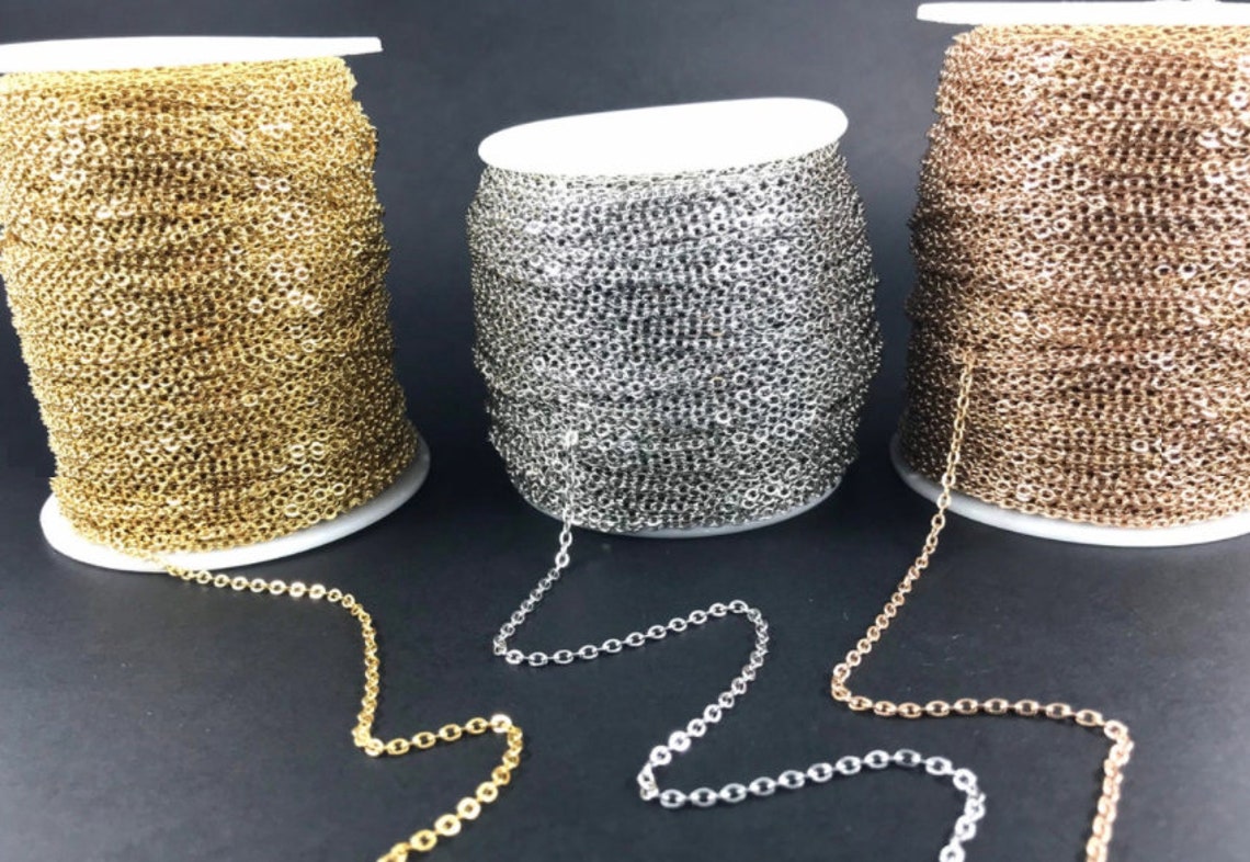 5 Yards High-quality Chains for Jewelry Making | 5 Yards Durable and ...