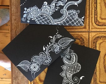 Henna card | Etsy