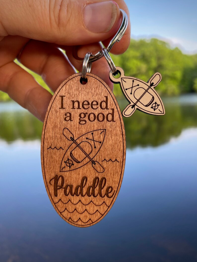 KAYAK Svg Pdf Dxf "i Need a Good Paddle" Keychain With Charms, Kayak ...