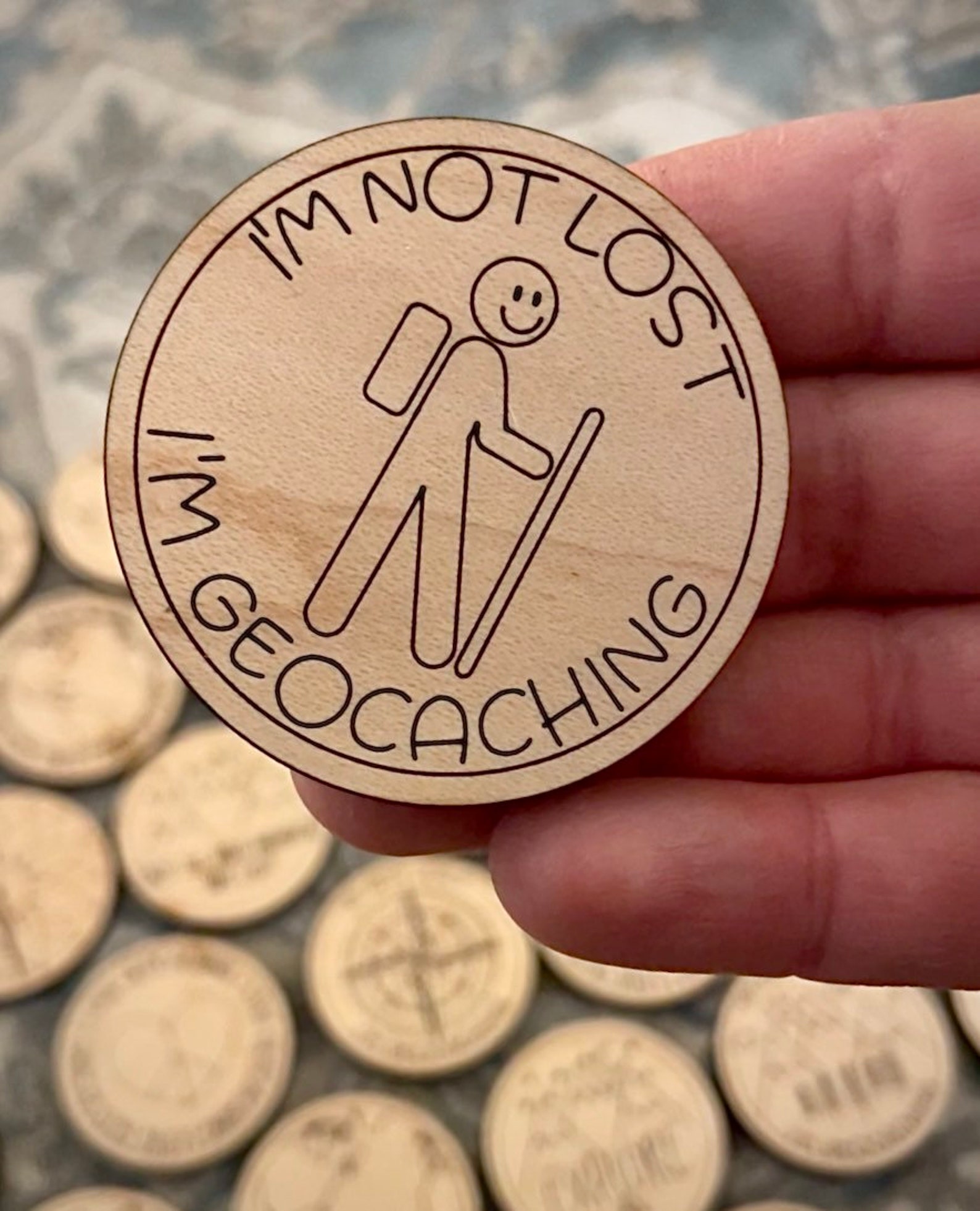 GEOCACHING SWAG TOKENS Svg Pdf Cut File Tradeable Coins Round | Etsy