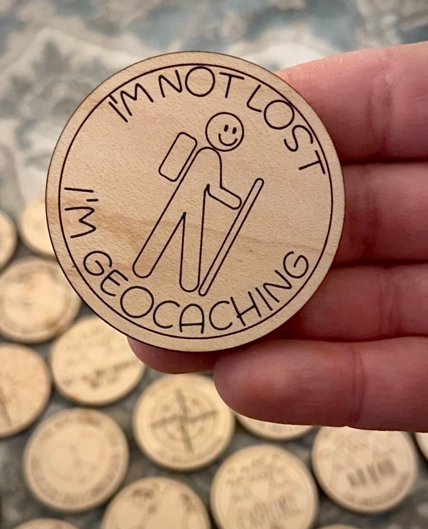 GEOCACHING SWAG TOKENS Svg Pdf Cut File Tradeable Coins Round | Etsy
