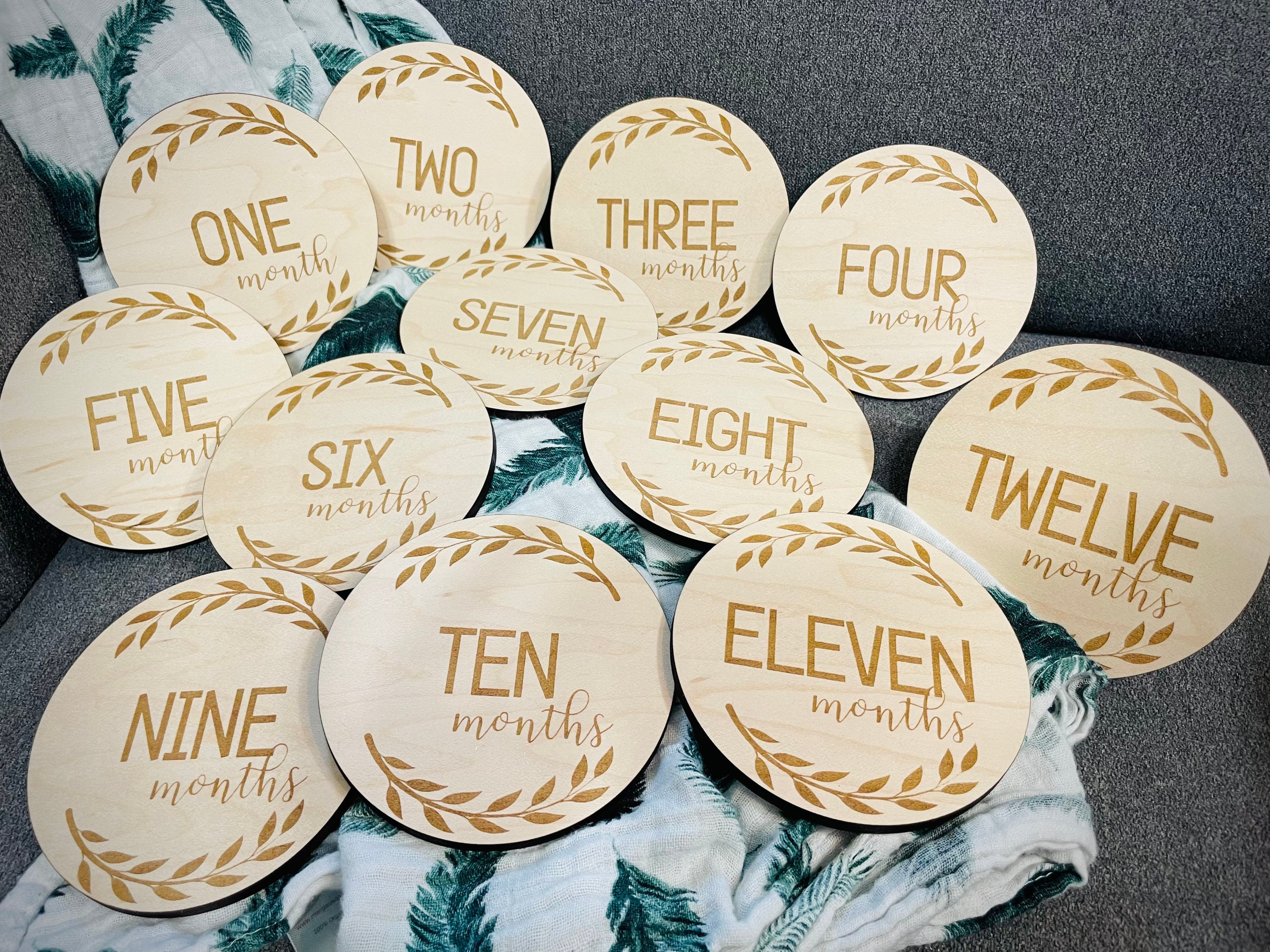 Cut File BABY GROWTH MILESTONES Svg Pdf Dxf Glowforge Laser - Etsy