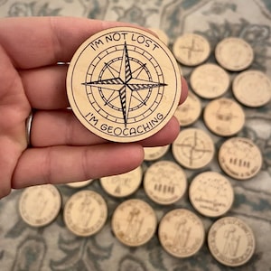 GEOCACHING SWAG TOKENS Svg Pdf Cut File Tradeable Coins Round Tftc ...