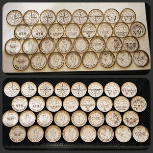 GEOCACHING SWAG TOKENS Svg Pdf Cut File Tradeable Coins Round Tftc ...